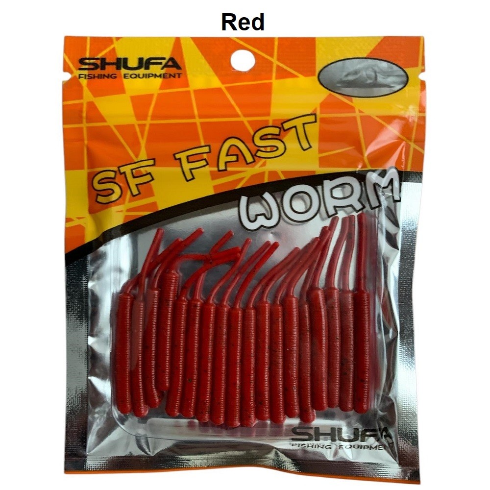 Yapay Yemler - Shufa - Shufa Fast Worm 5.2cm LRF Silikon Yem (18'li Paket)