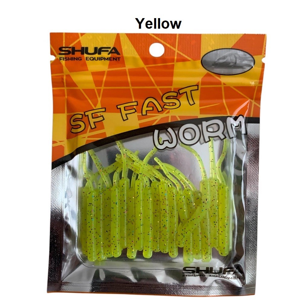 Yapay Yemler - Shufa - Shufa Fast Worm 5.2cm LRF Silikon Yem (18'li Paket)